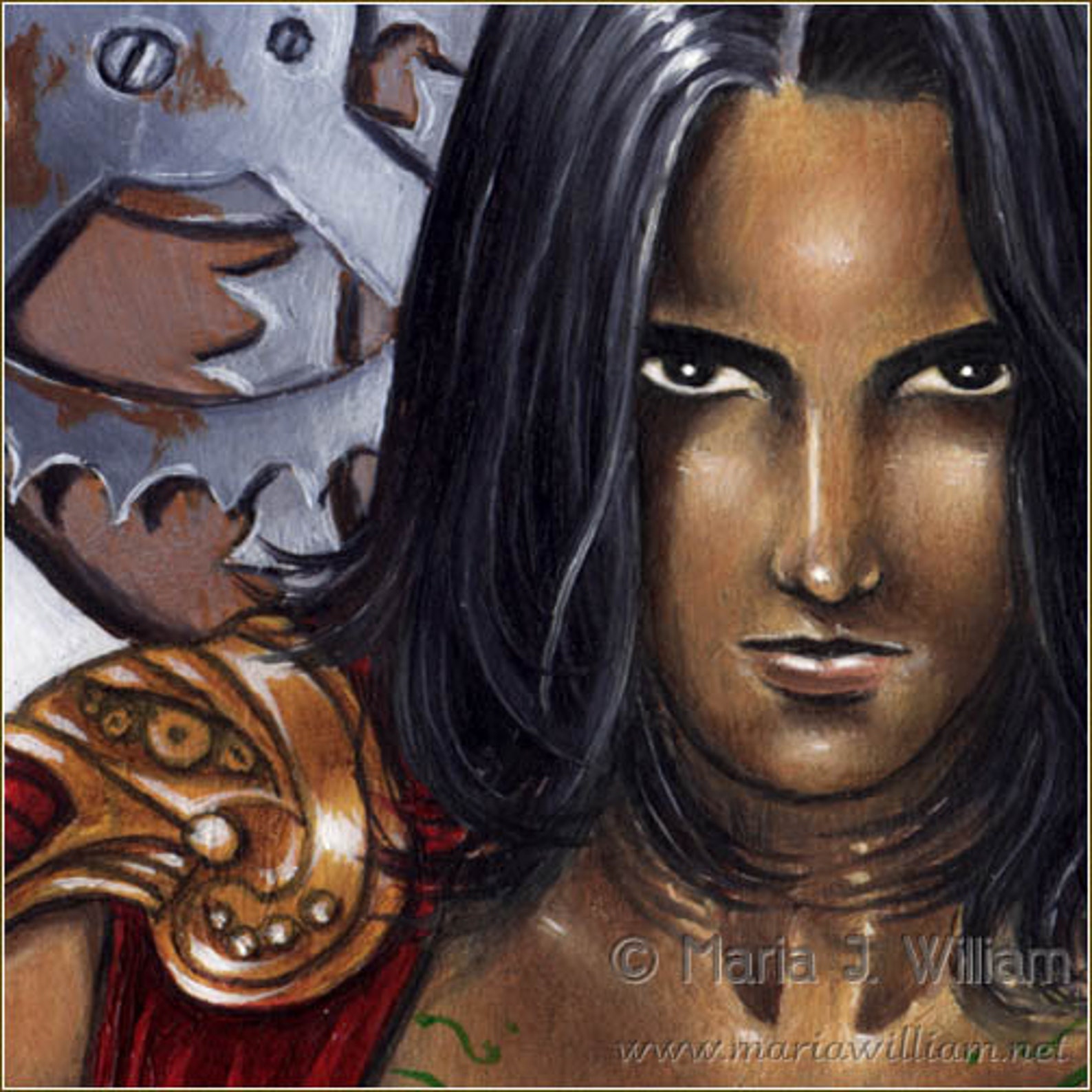 CHRONOS - Original Oil Painting, Man and Clockwork God of Time Male ...