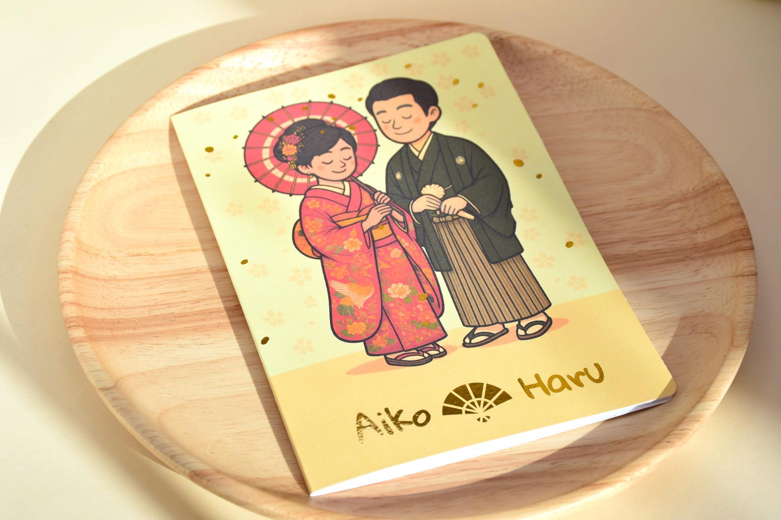 Japanese Wedding Card | Traditional Kimono Bride & Groom | Japanese ...
