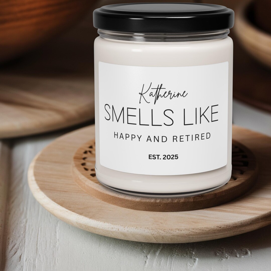 Retirement Gifts, Personalized Retirement Candle Gift, Gift for ...