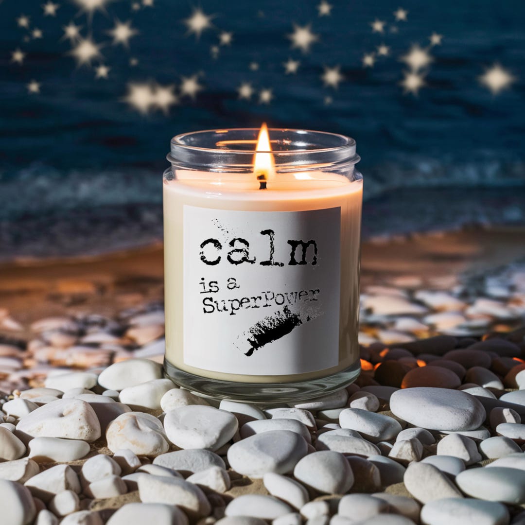 Calm is A Superpower Candle Motivational Candle Minimalist Candle Hope ...