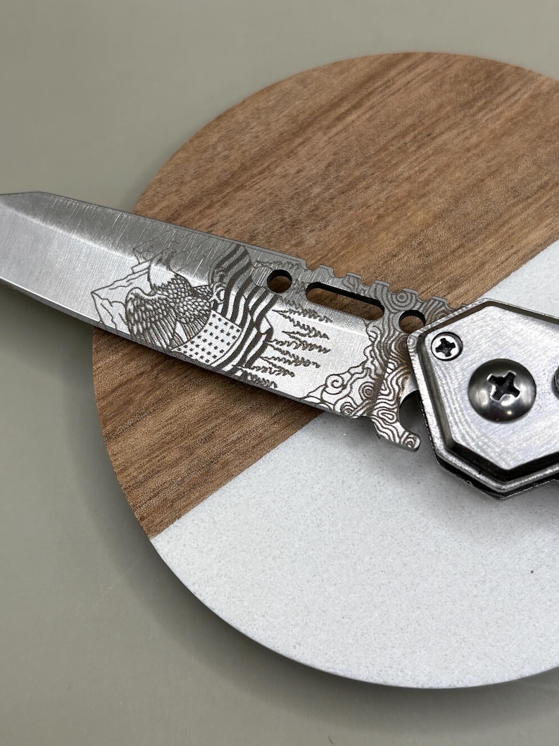 Personalized Pocket Knife | Custom Engraved Wooden Handle Folding Knife ...