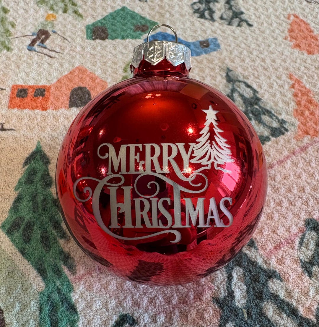 Personalized Laser Engraved Christmas Ornaments – Custom Holiday Tree ...