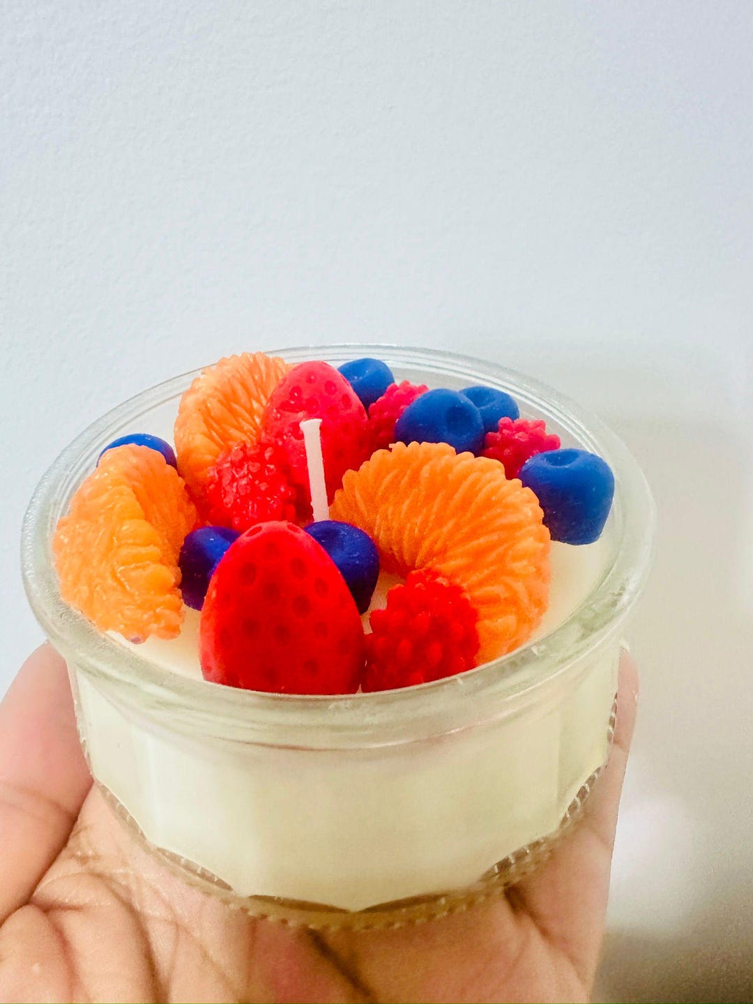 Mixed Fruit Bowl Candle | Handcrafted Soy Wax Candle | Realistic Fruit ...
