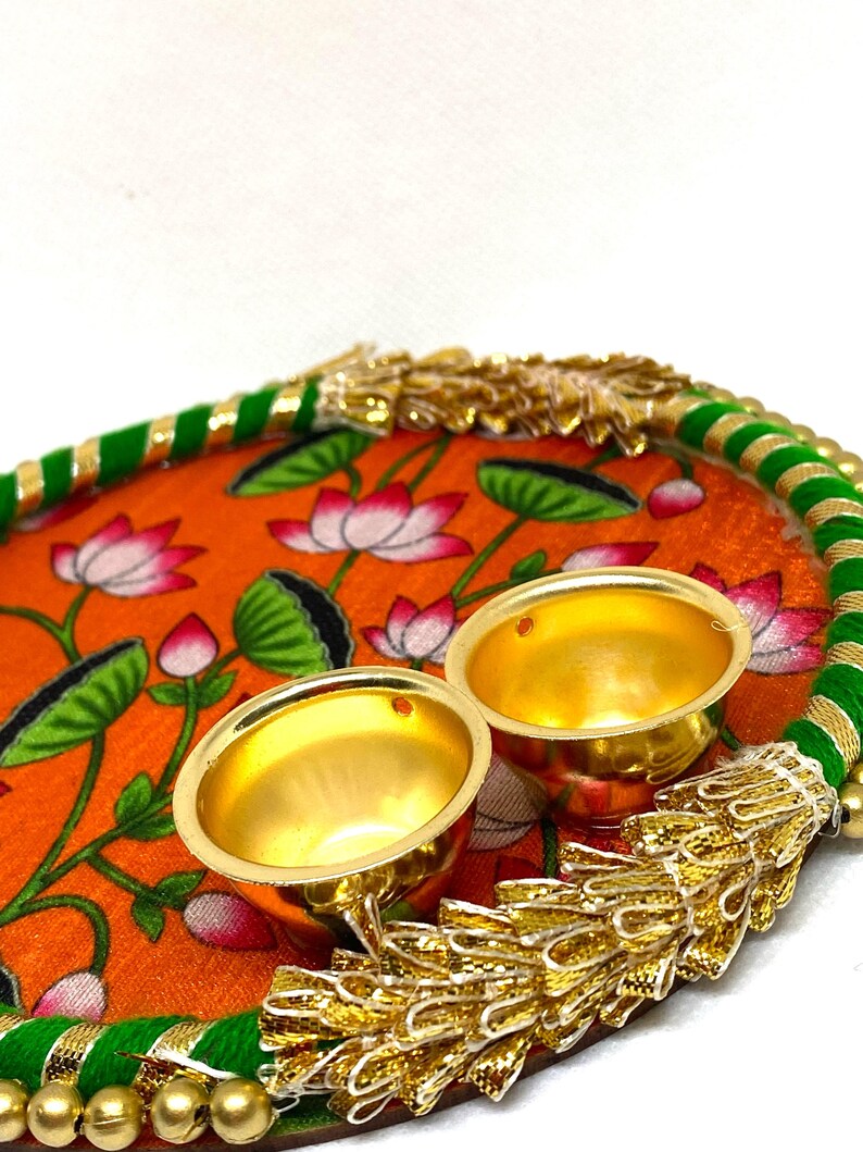 Puja Thali,diwali Decoration,handmade Pooja Thali,home Decor,return ...