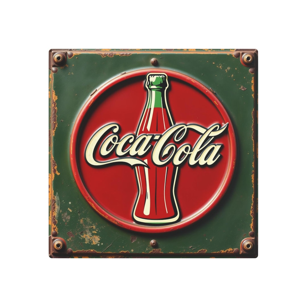 Metal Art Sign, Coca-cola Vintage Wall Decor, Retro Tin Sign, Kitchen ...