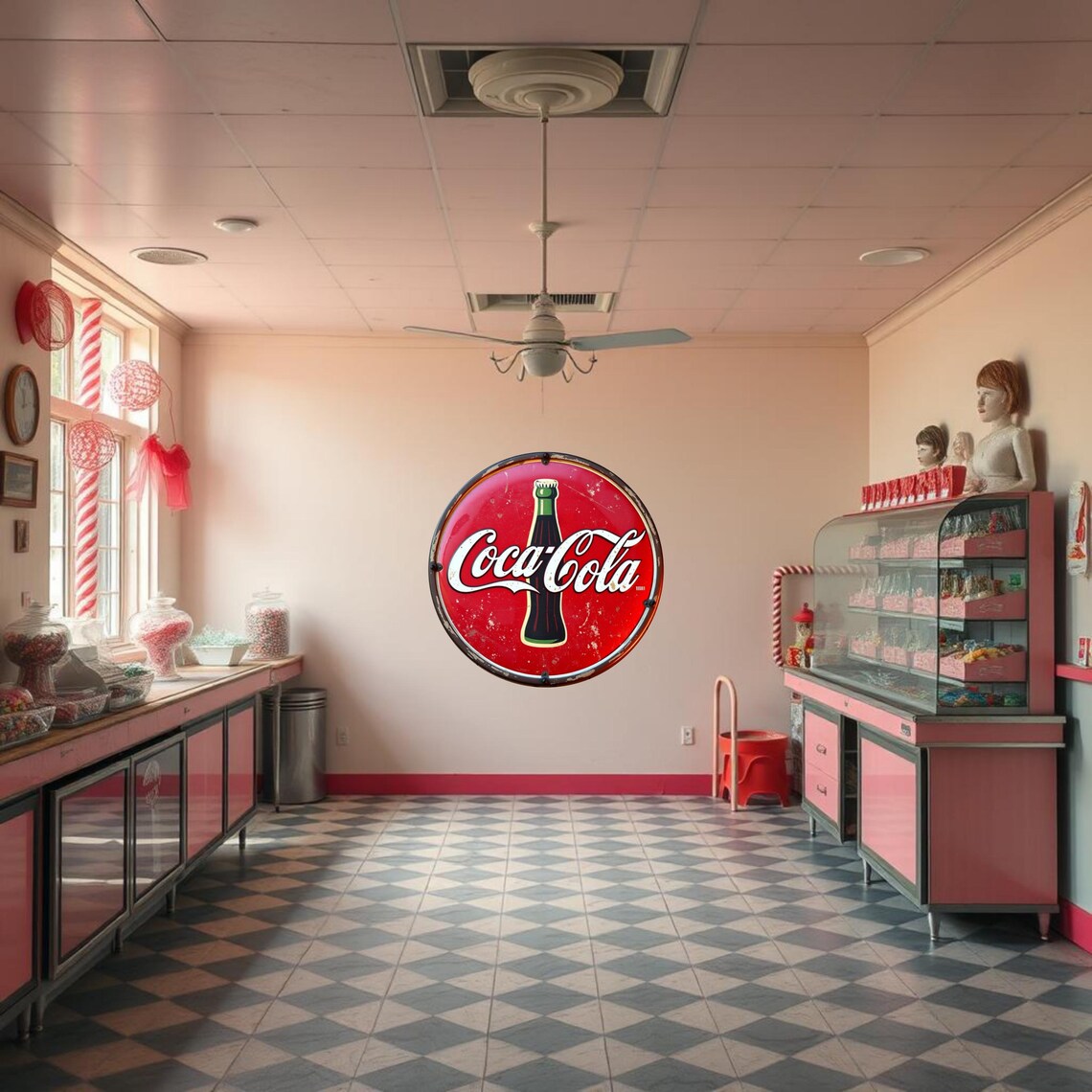 Vintage Metal Coca Cola Sign, Tin Metal Coca Cola, Tin Metal Signs ...