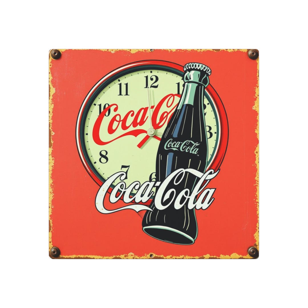 Metal Sign, Vintage Coca-cola Metal Wall Art, Retro Kitchen Decor ...
