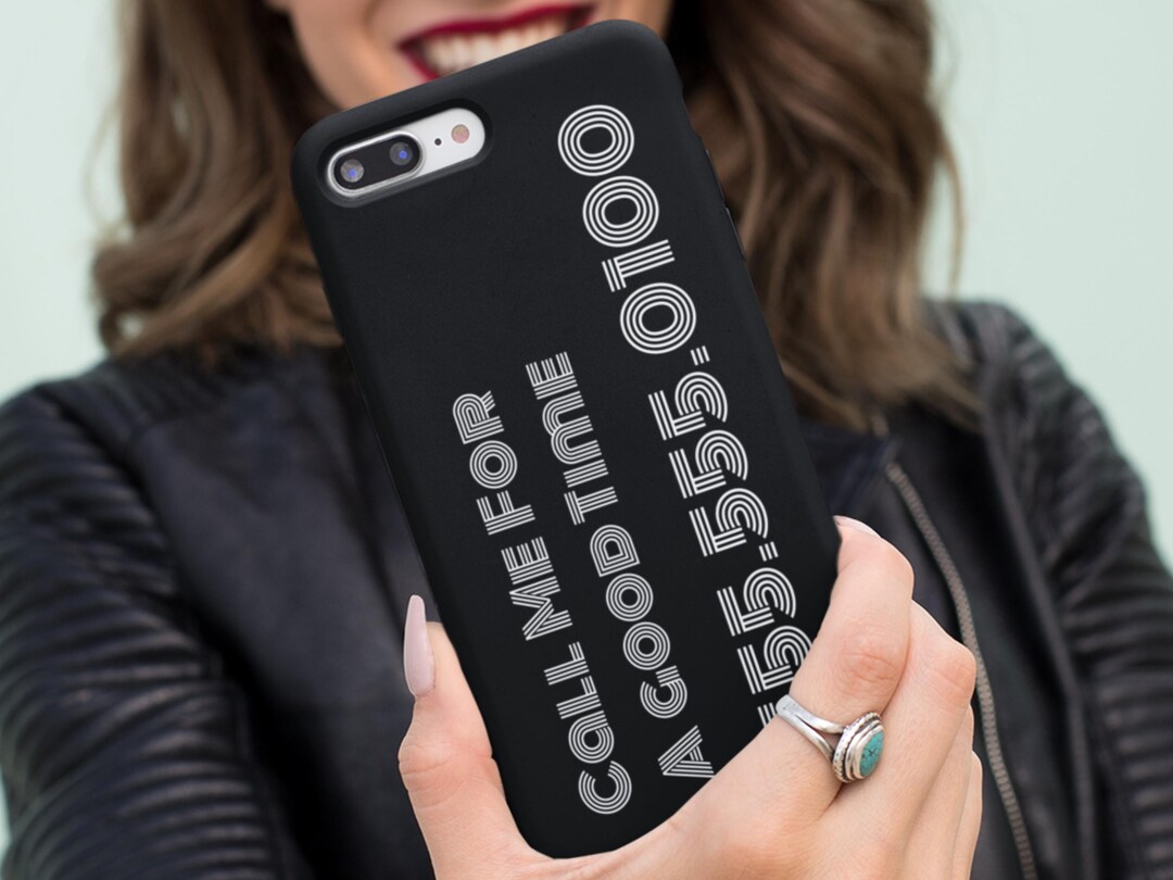 Customizable Good Time Phone Case, Personalized Phone Number ...