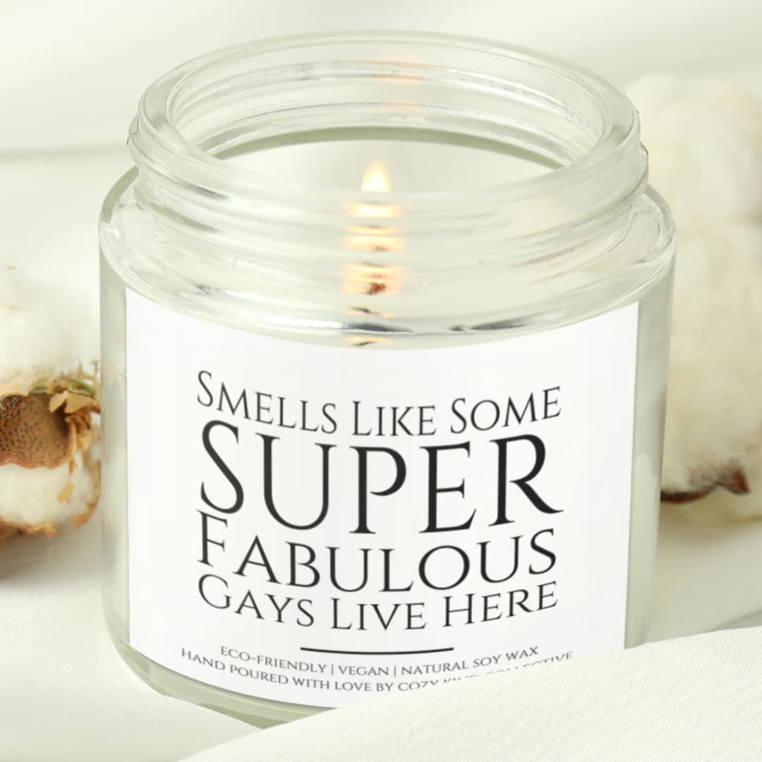Gay Friend Housewarming Gift Candle, Gay Valentine, Funny Gay ...