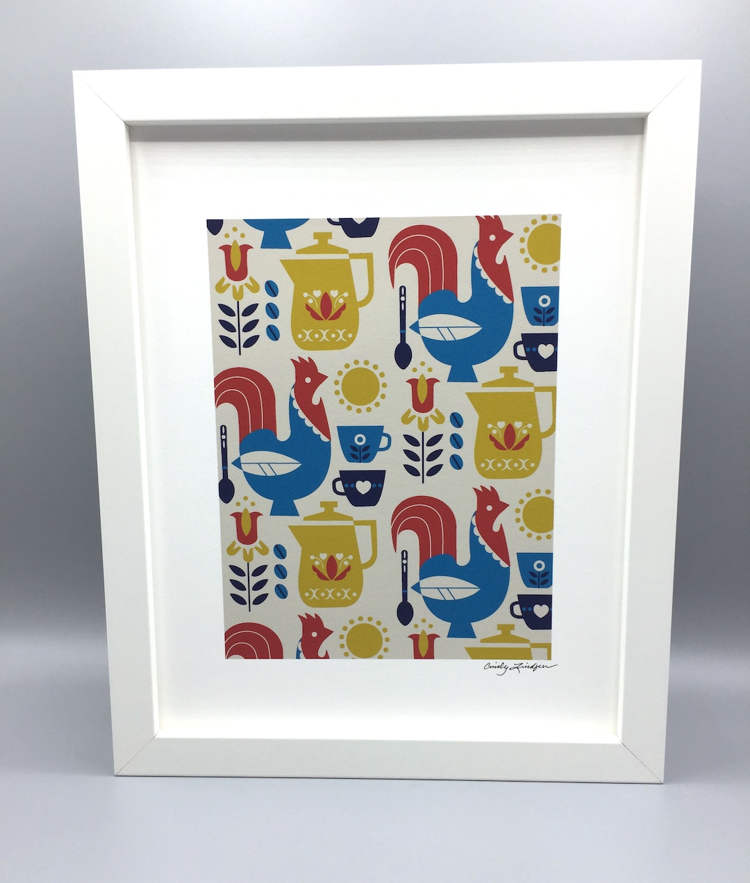 Morning Kaffe, Coffee, Coffee Pot, Rooster Art Print - Etsy