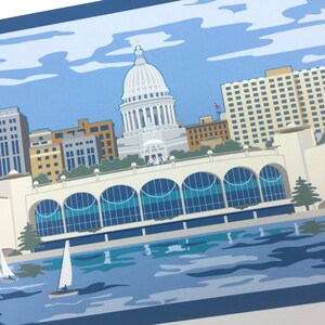 Madison, Wisconsin Skyline, Art Print - Etsy