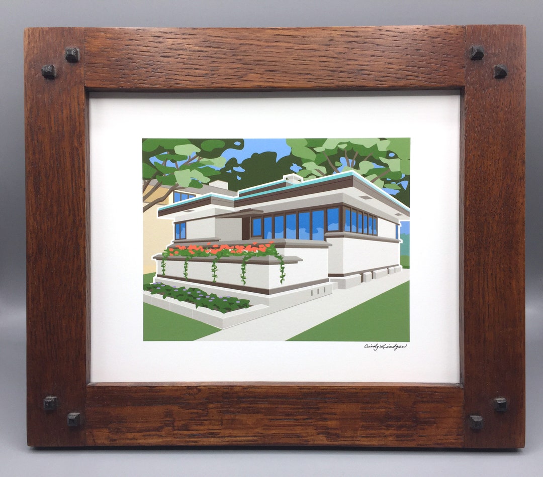 Burnham Block House, Frank Lloyd Wright, Milwaukee, Wisconsin, 8x10 ...