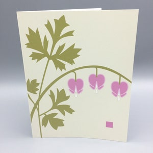 Bleeding Heart Note Card - Etsy