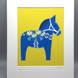 Daisy Dala Horse Art Print - Etsy