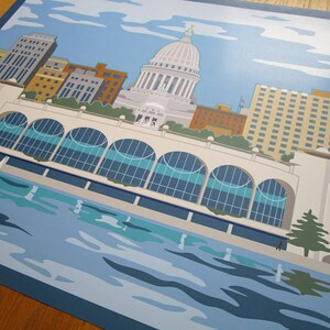 Madison Wisconsin Skyline 24 X18 Poster - Etsy