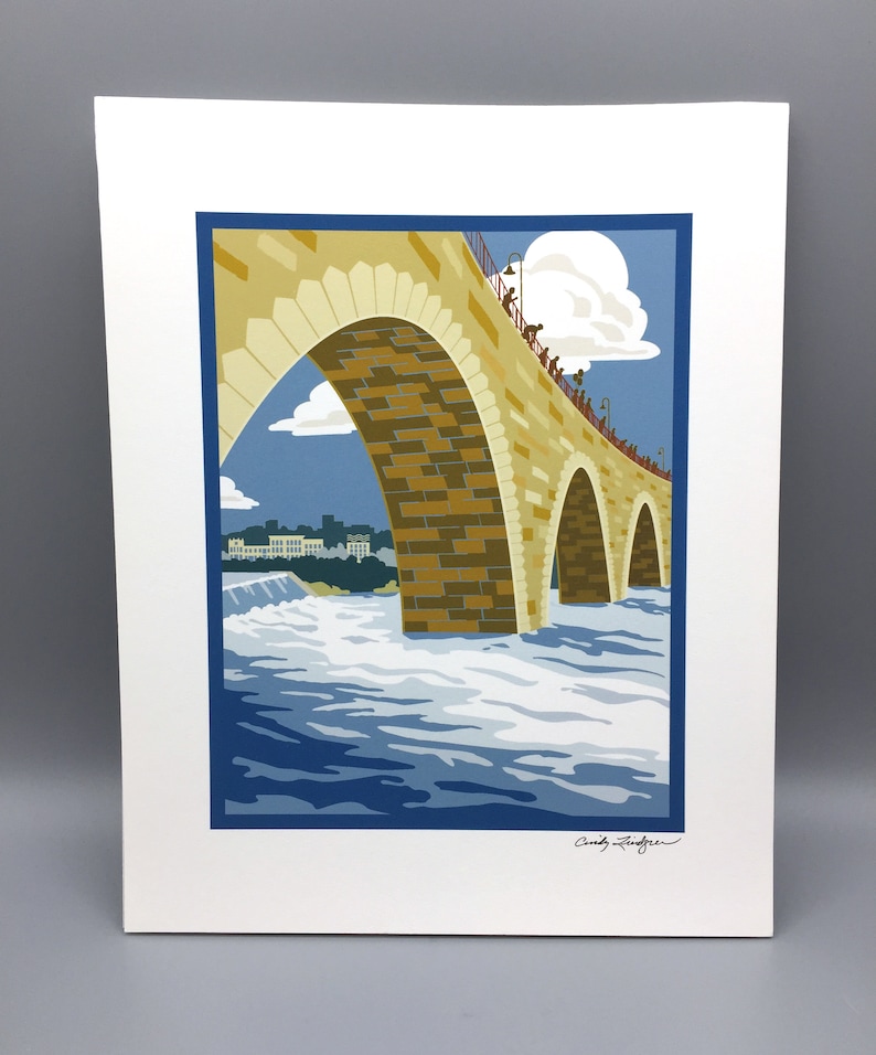 Stone Arch Bridge Print - Etsy