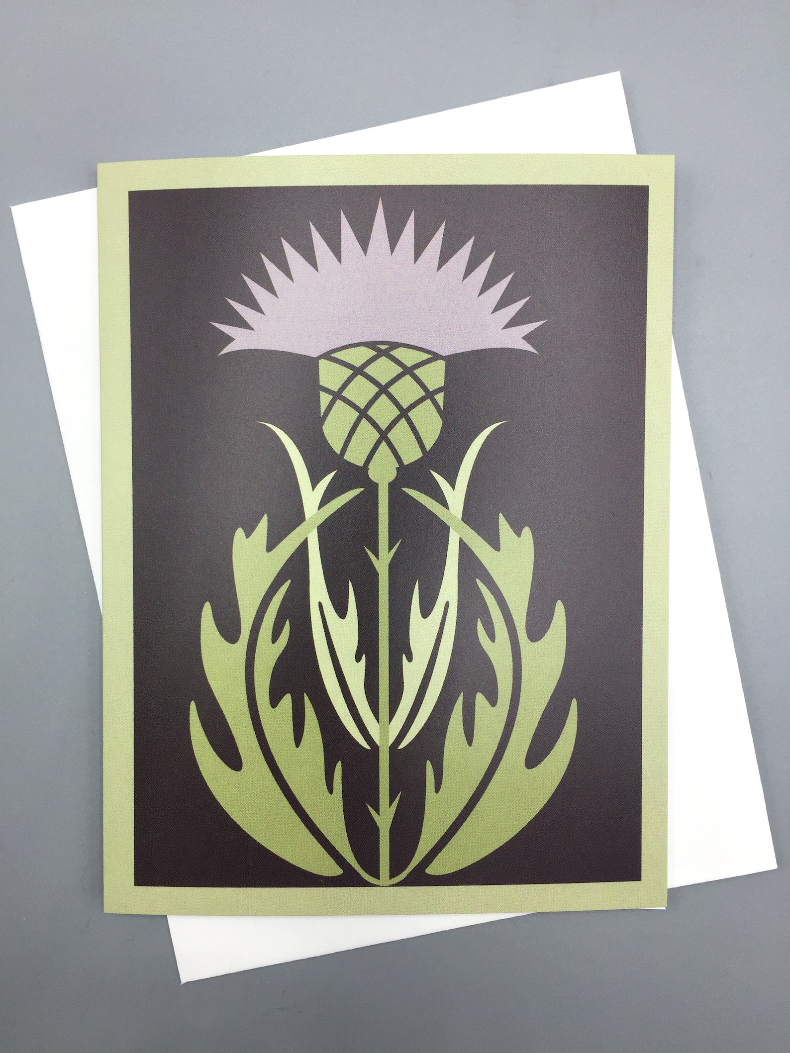 Thistle Card - Etsy