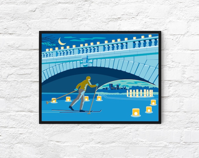Luminary Loppet, Minneapolis Skyline, 18x 24 Poster - Etsy
