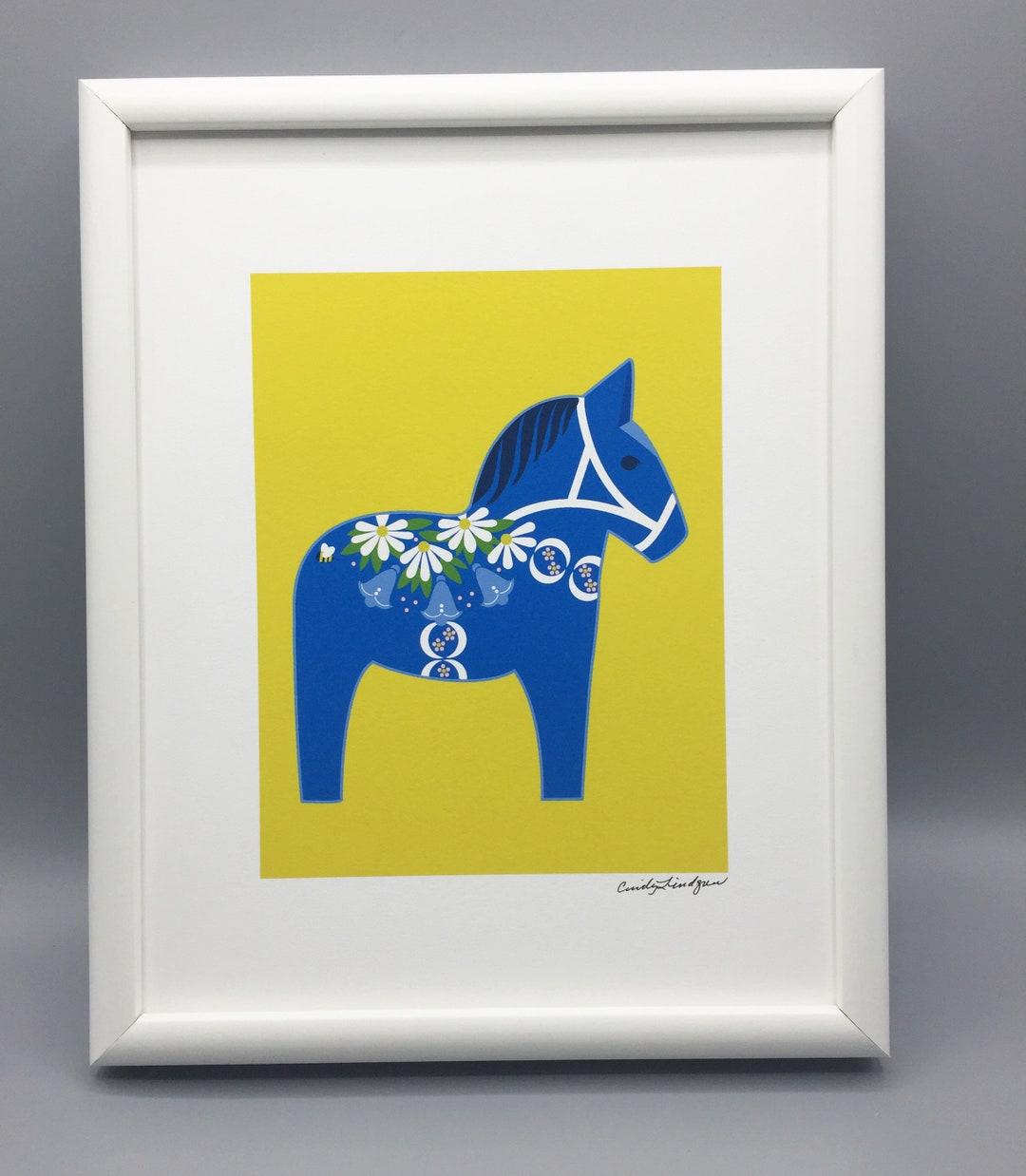 Daisy Dala Horse Art Print - Etsy