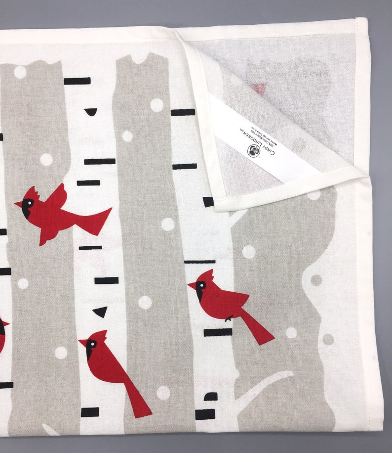 Winter Cardinals Tea Towel - Etsy