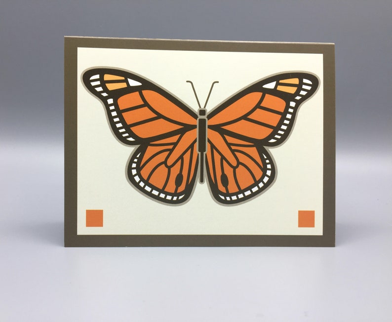 Monarch Note Card - Etsy