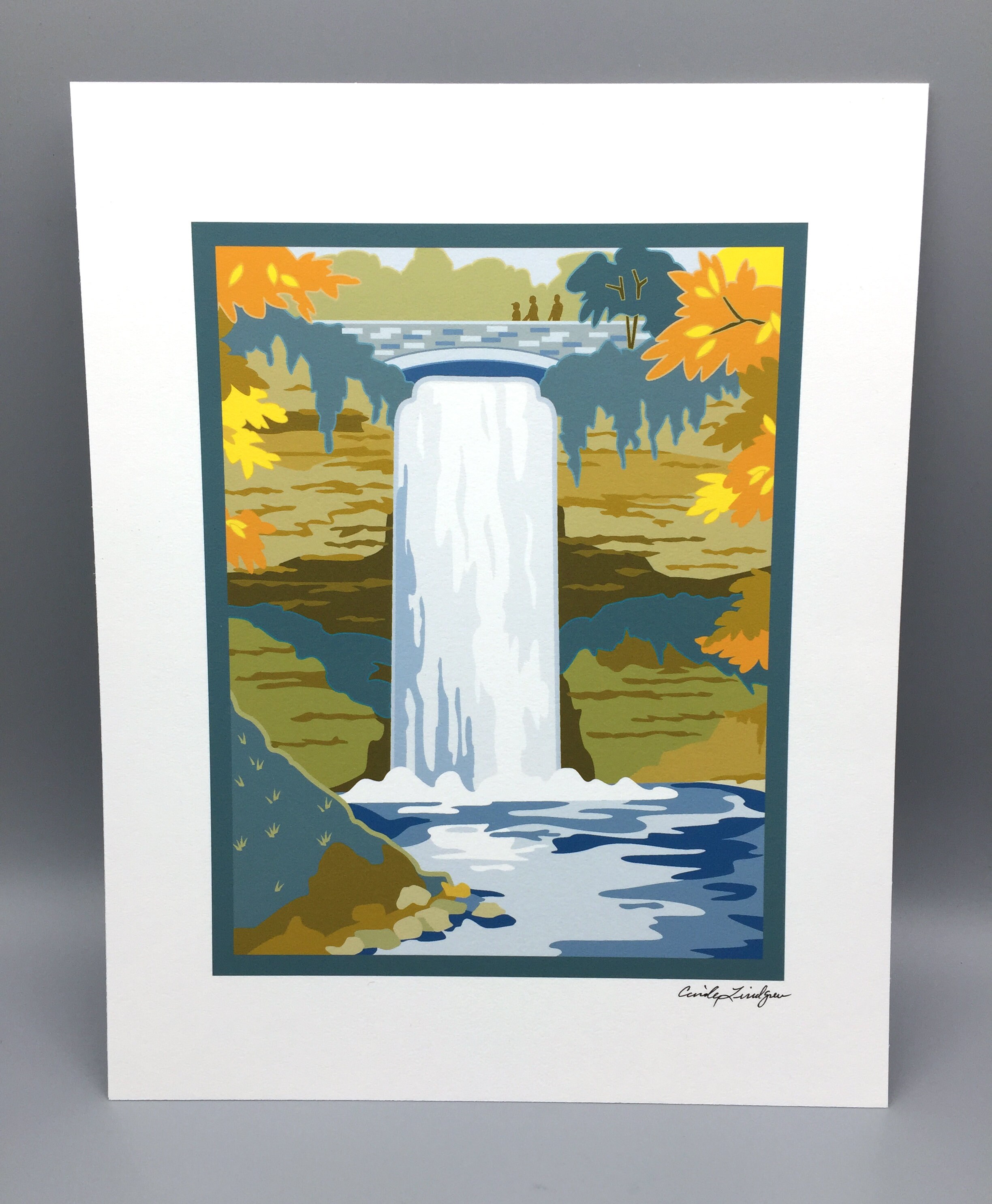 Minnehaha Falls Minneapolis Minnesota Art Print | Etsy