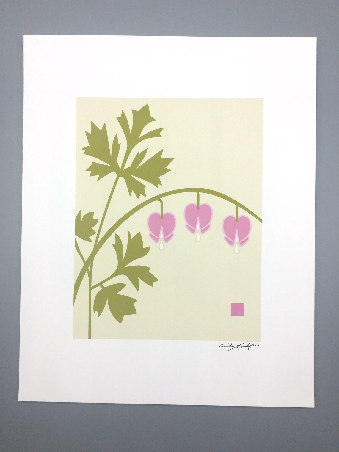 Bleeding Heart Art print | Etsy