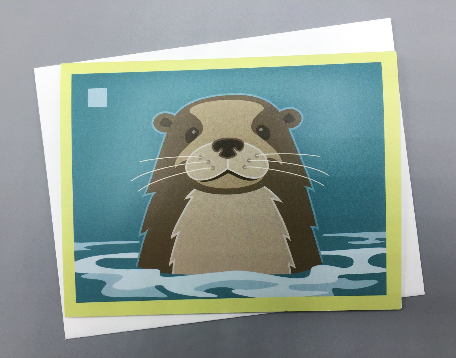 Otter Card - Etsy