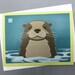 Otter Card - Etsy