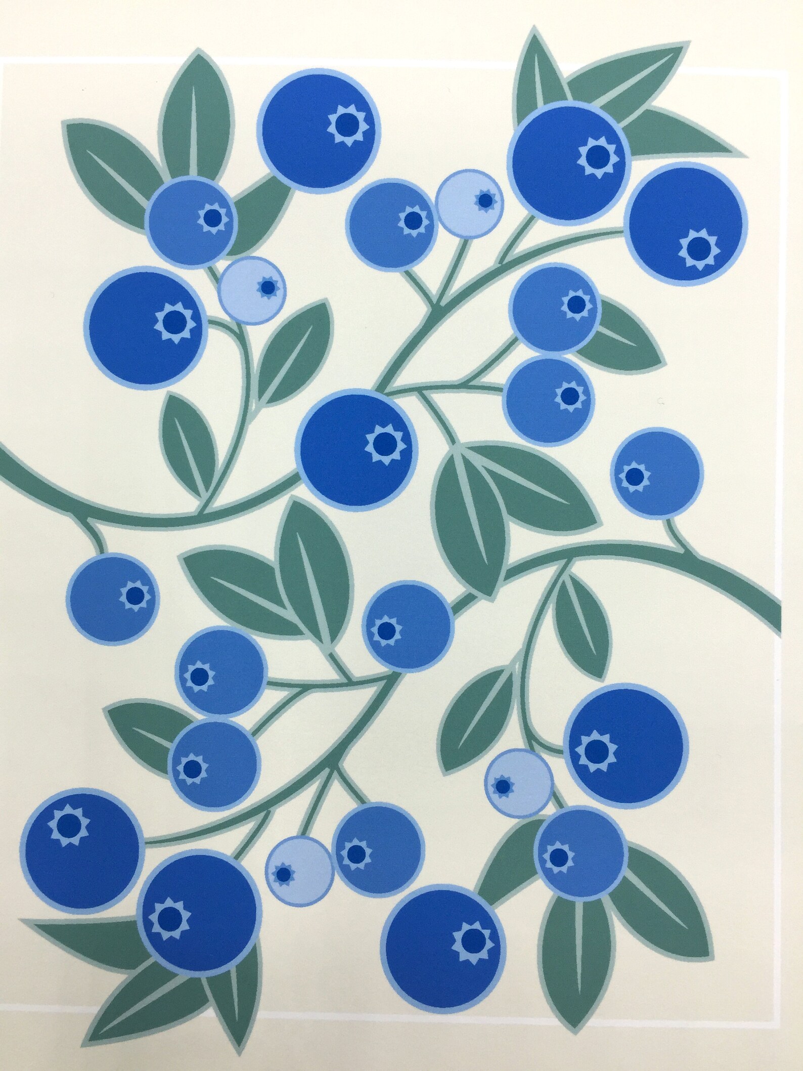 Wild Blueberry Art Print - Etsy