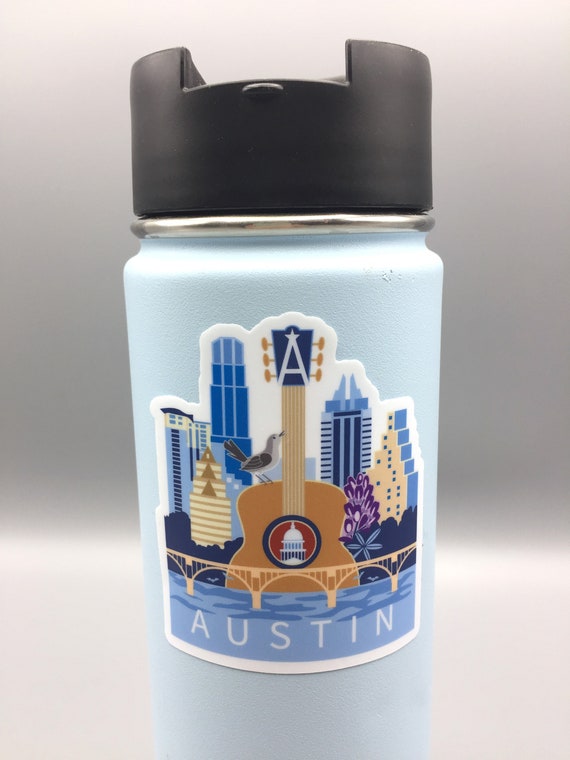 Austin Texas Skyline Vinyl Sticker | Etsy