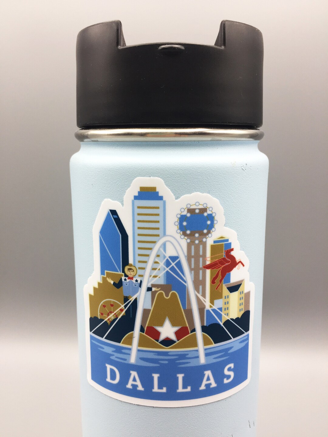 Dallas, Texas Skyline, Vinyl Sticker, - Etsy