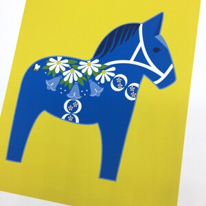 Daisy Dala Horse Art Print - Etsy