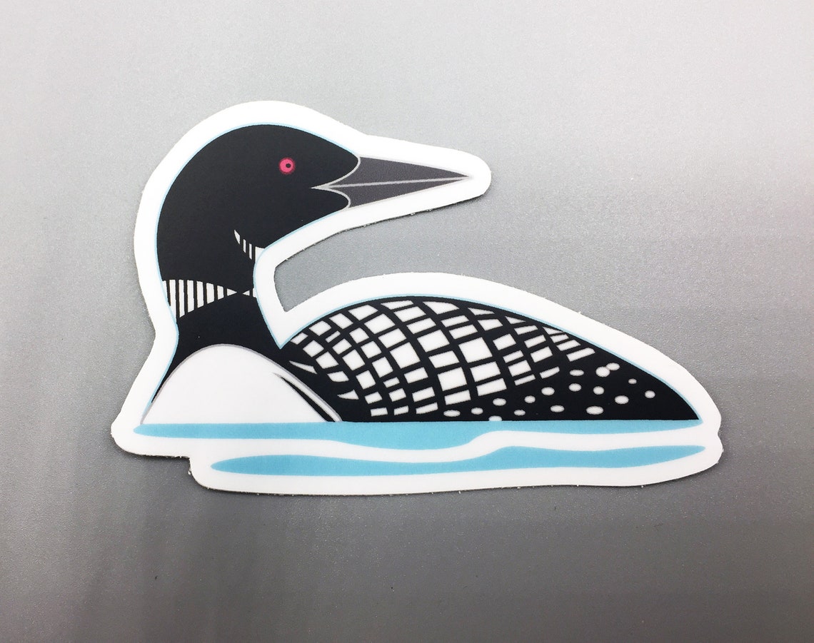 Loon Vinyl Sticker | Etsy