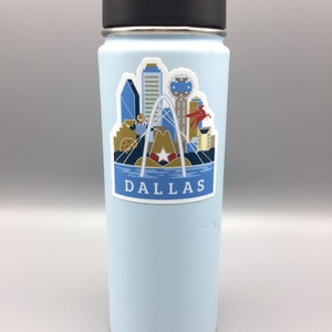 Dallas, Texas Skyline, Vinyl Sticker, - Etsy