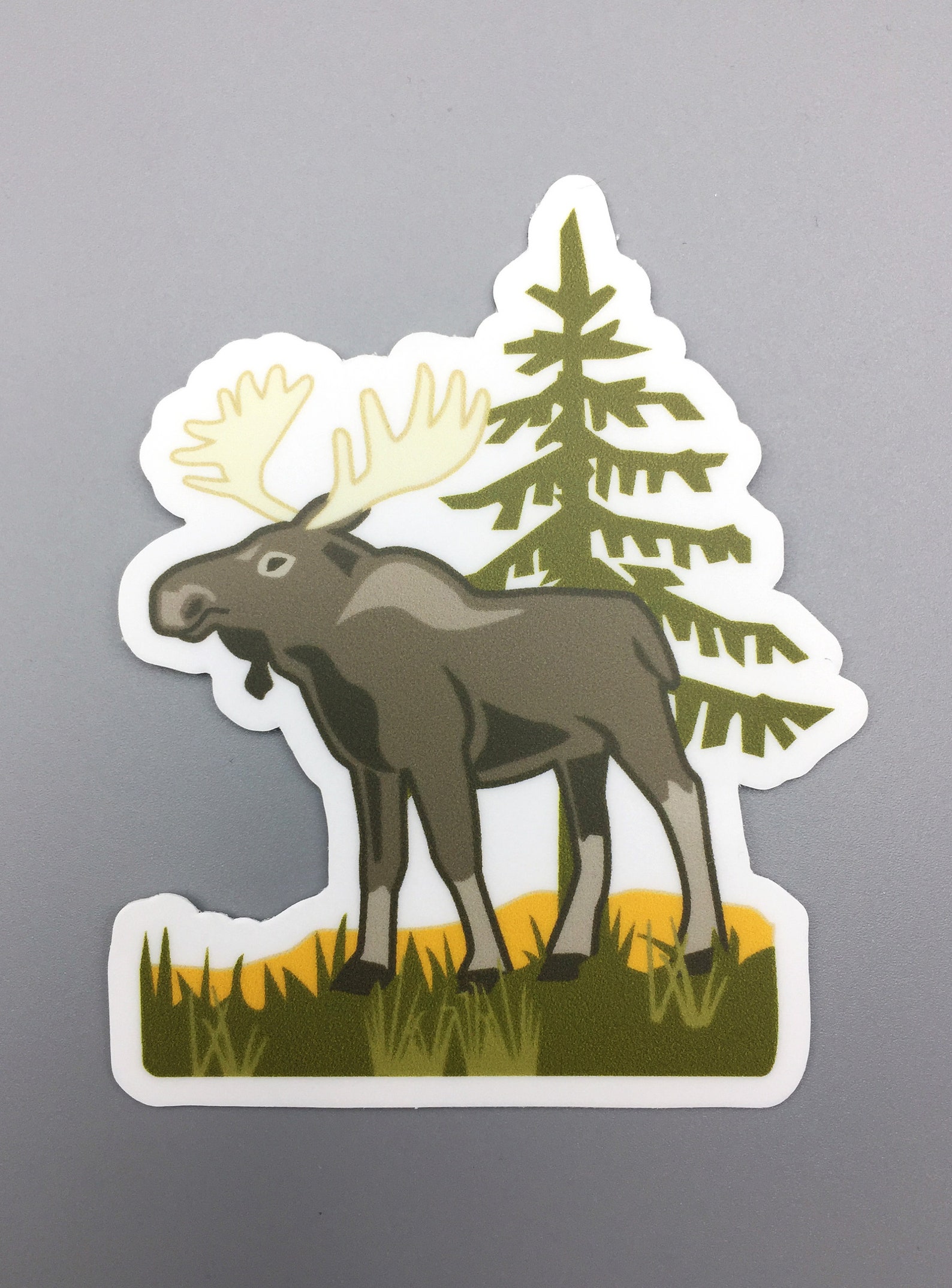 Moose Vinyl Sticker3 - Etsy