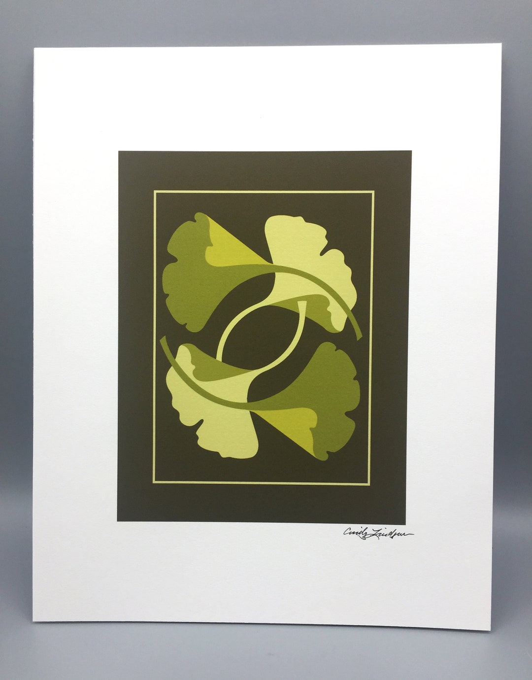 Ginkgo Leaves Art Print, Arts and Crafts Style - Etsy