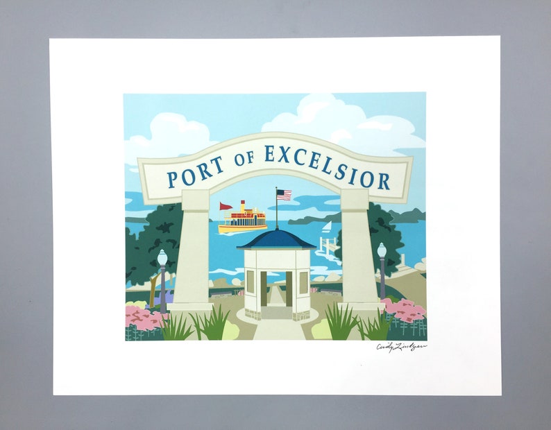 Excelsior, Minnesota, Lake Minnetonka, Art Print - Etsy