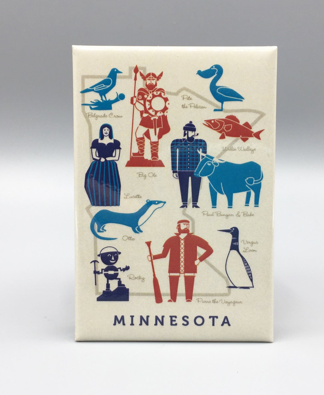 Minnesota Icons, Magnet - Etsy
