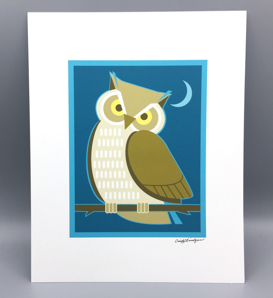 Midnight Owl Art Print - Etsy
