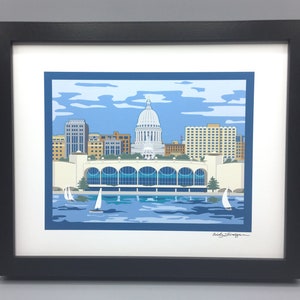 Madison, Wisconsin Skyline, Art Print - Etsy