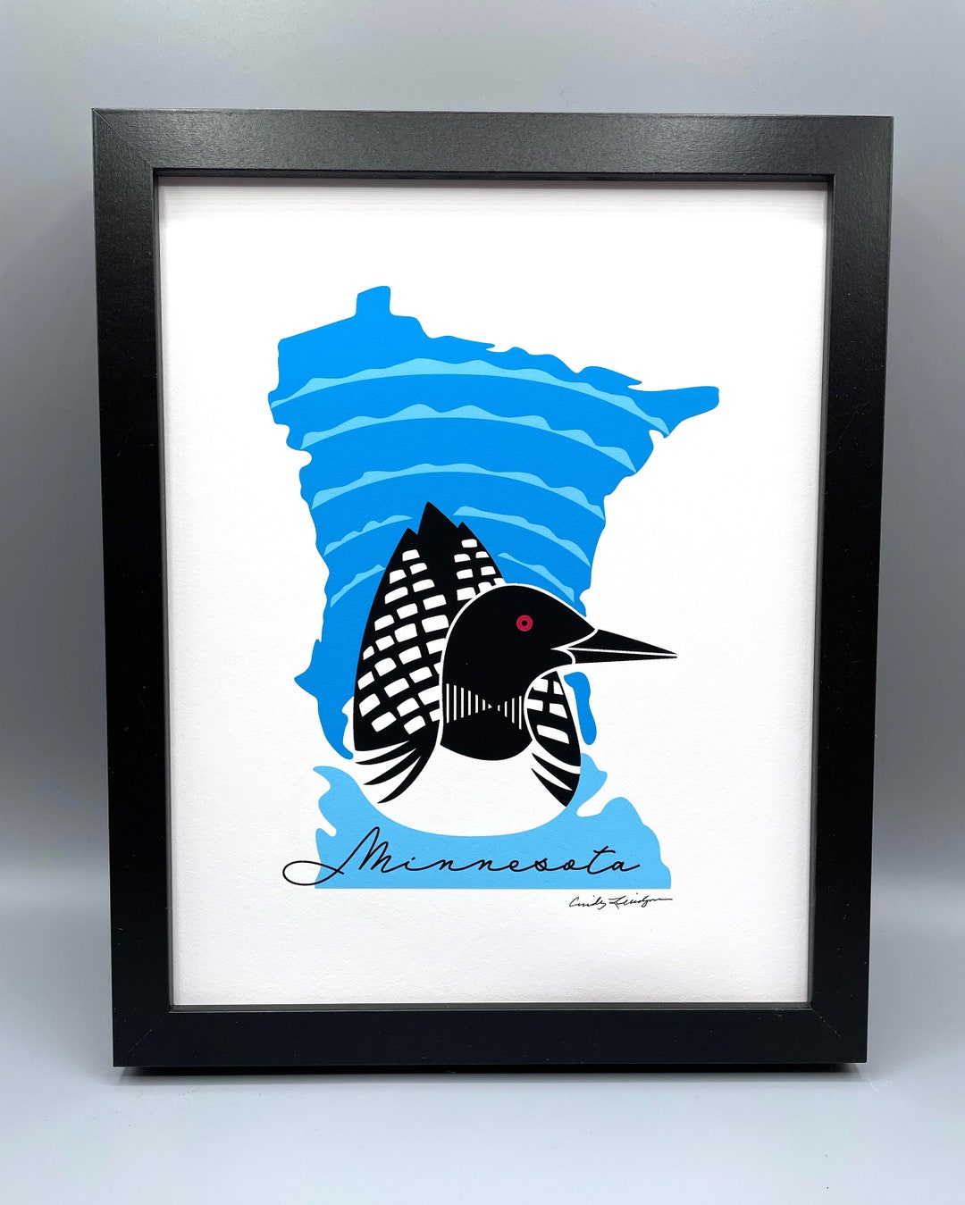 Minnesota Loon Art Print - Etsy