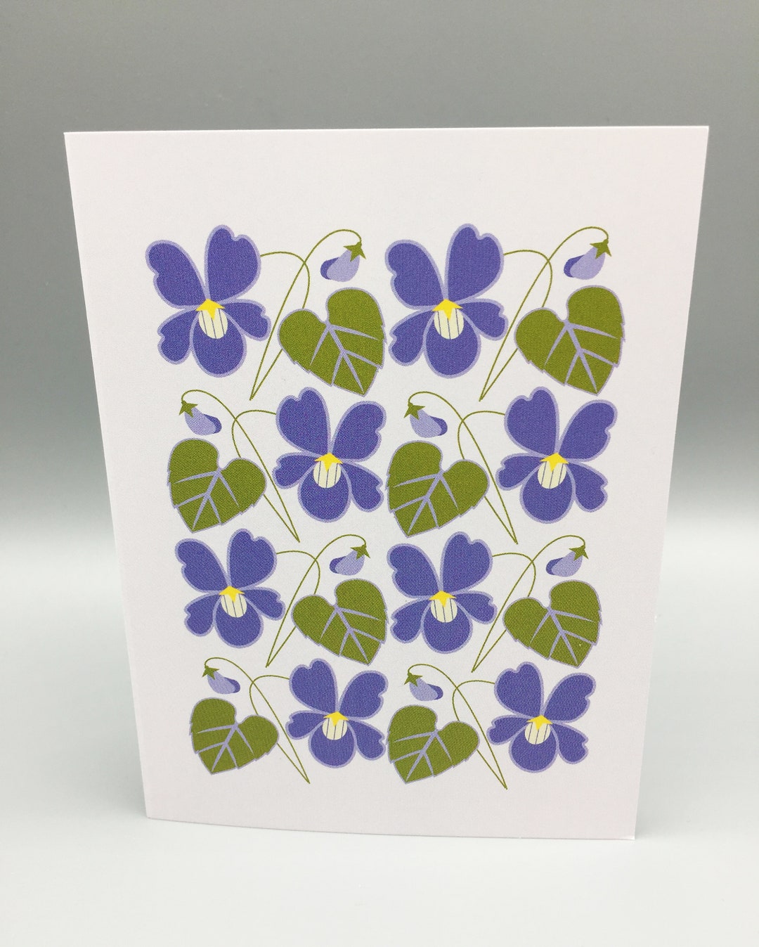 Violets Card - Etsy