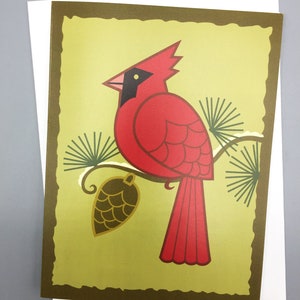 Cardinal Note Card - Etsy