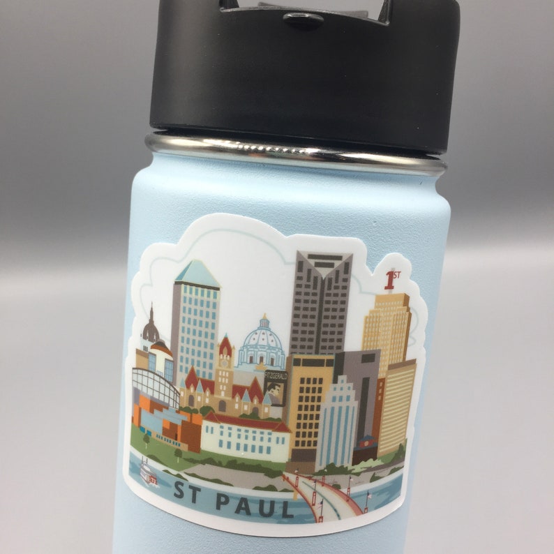 St Paul Skyline Vinyl Sticker | Etsy