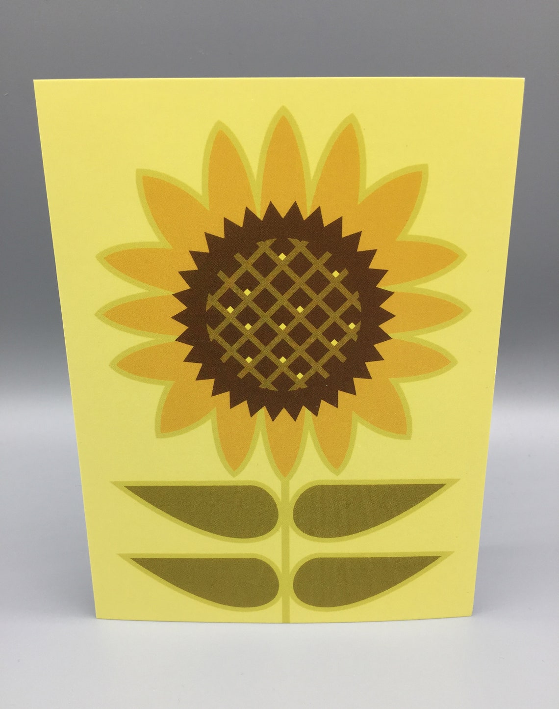 Sunflower Card - Etsy