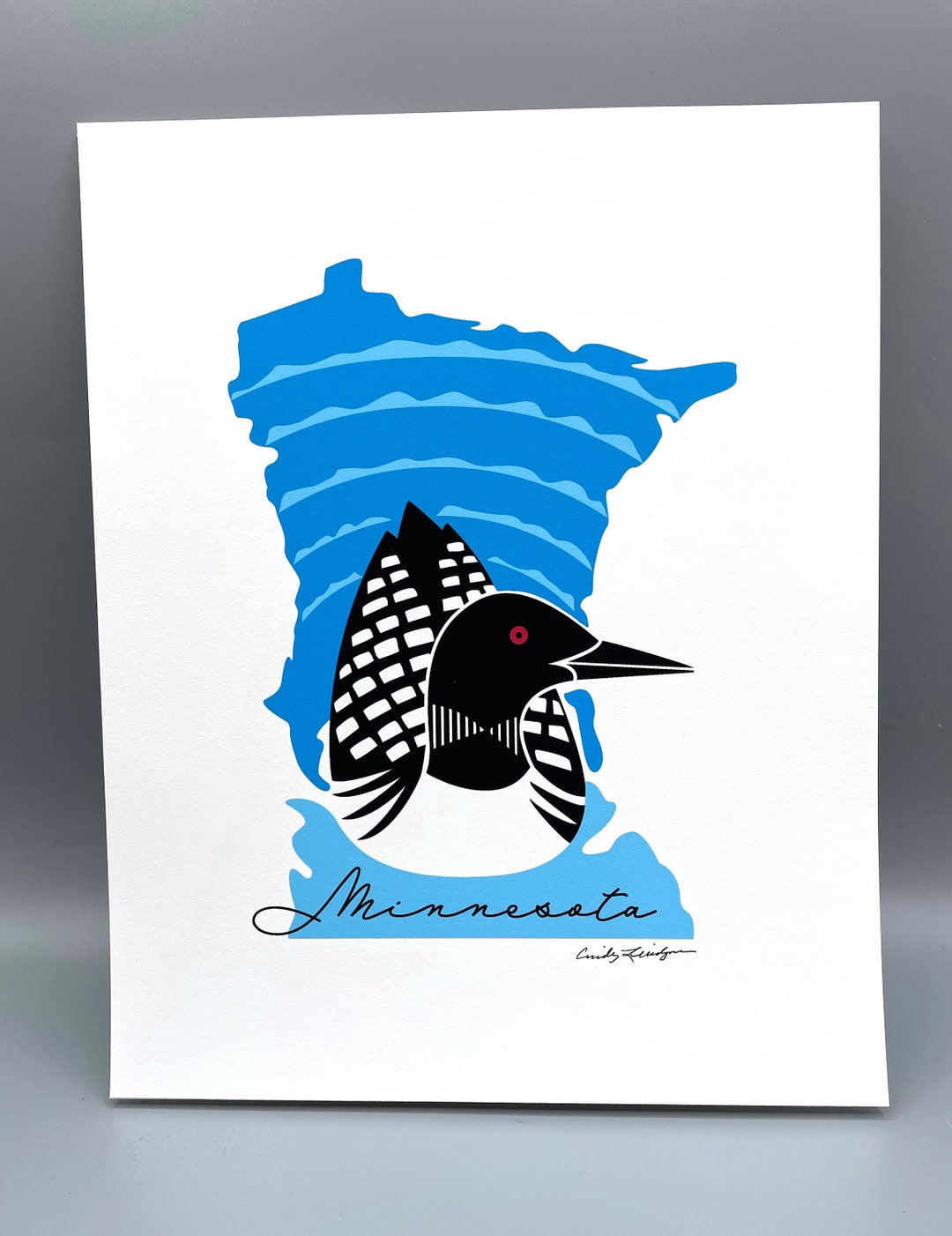 Minnesota Loon, Art Print - Etsy