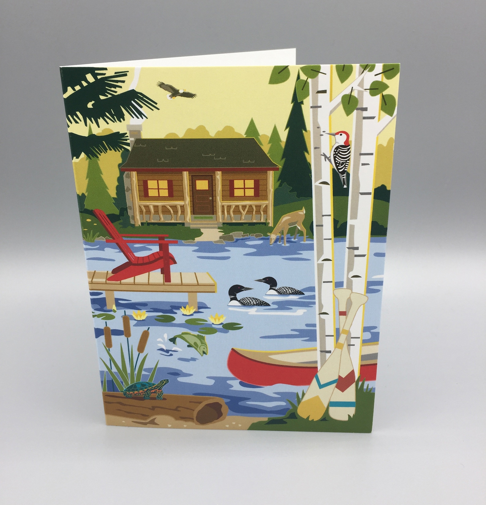 Cabin Life Note Card - Etsy