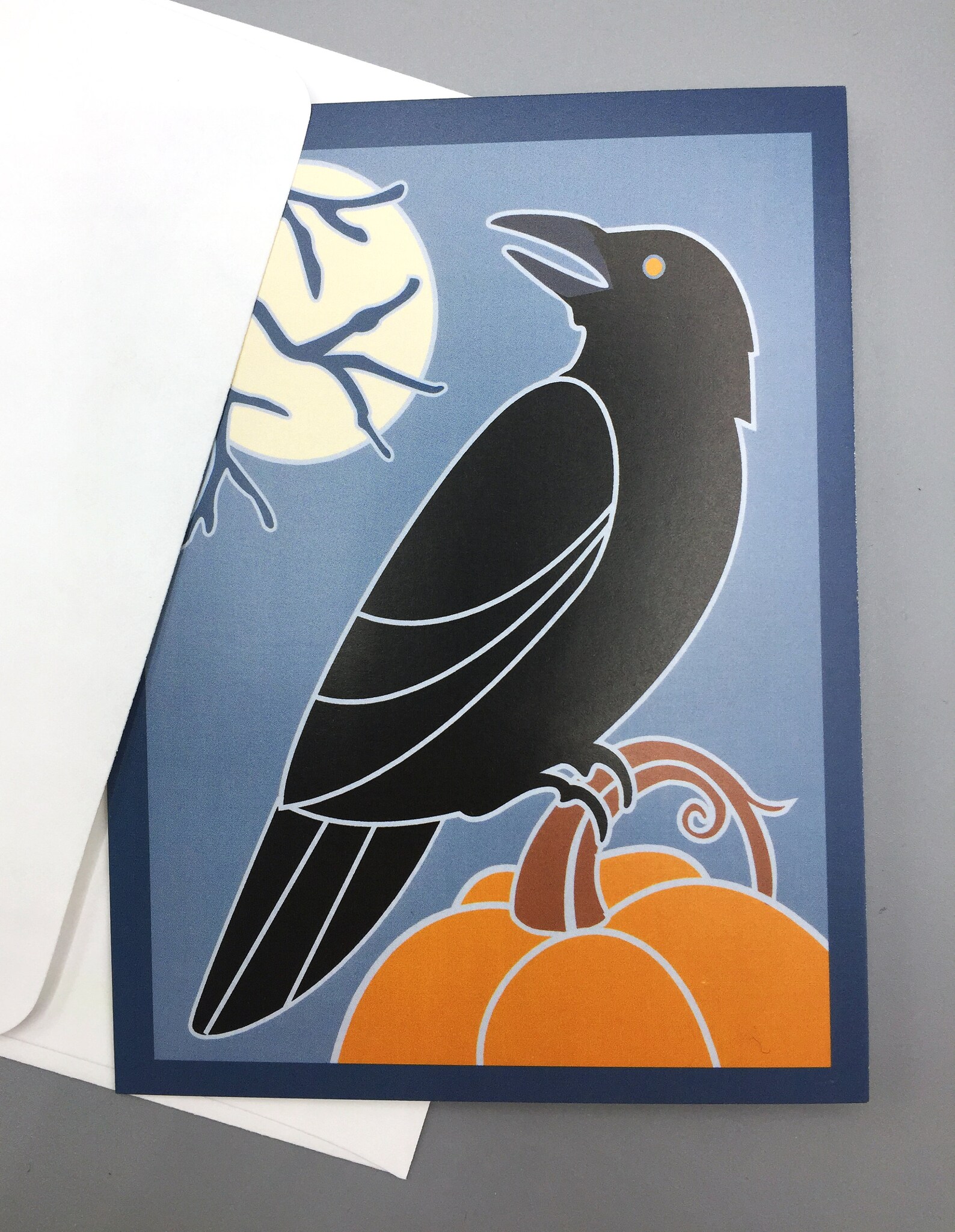 Raven Card - Etsy