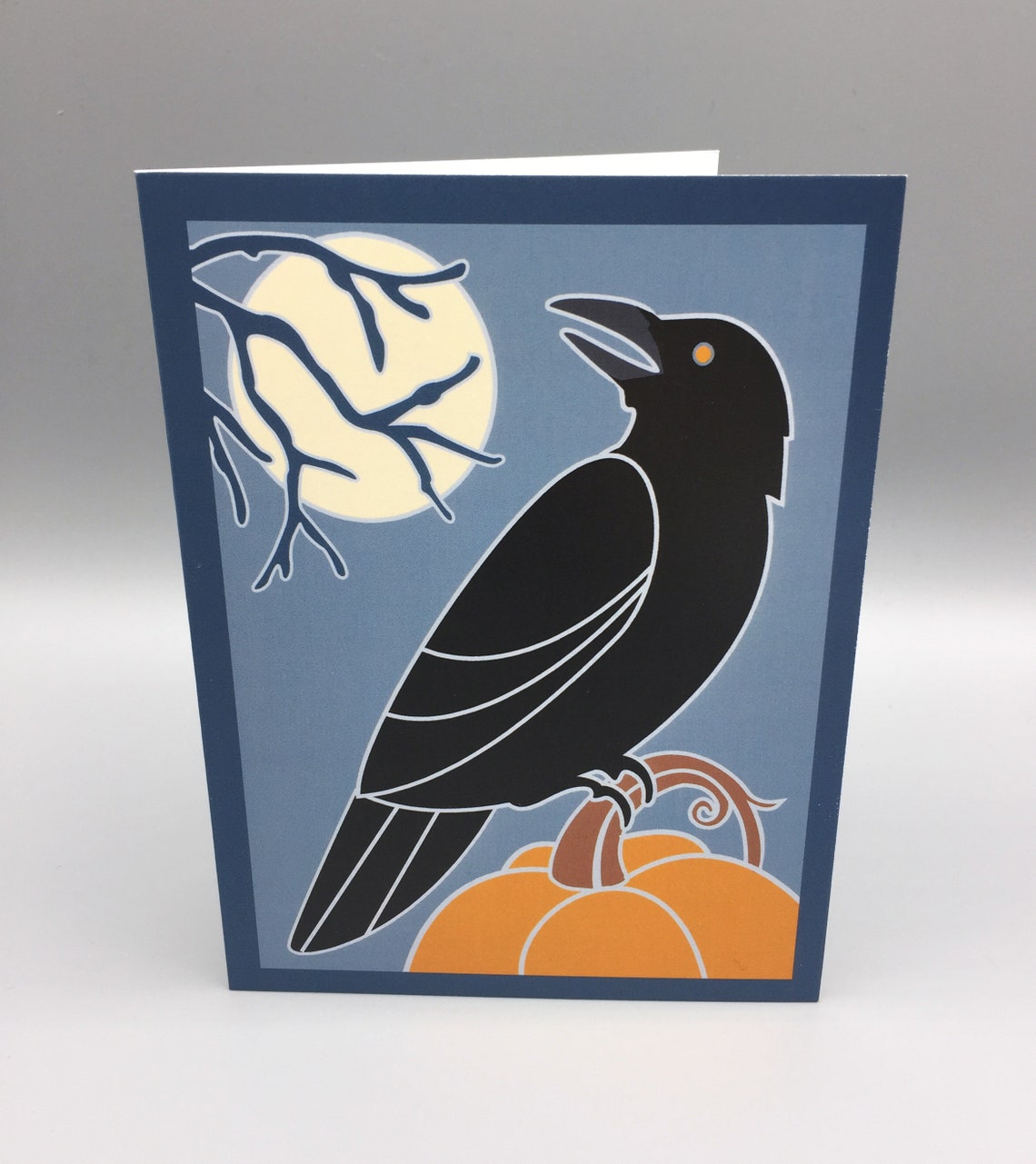Raven Card - Etsy